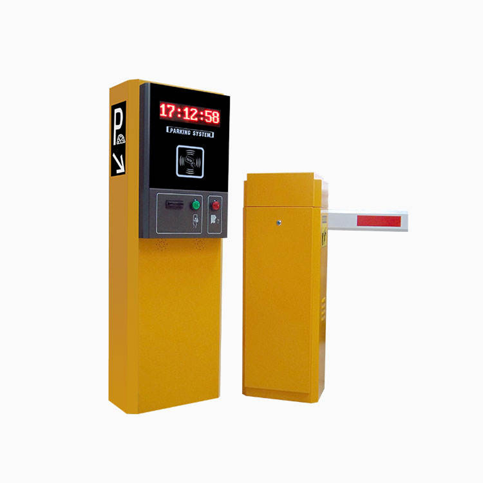 Entry and Exit RFID card reader parking kiosk ticket house for smart ...