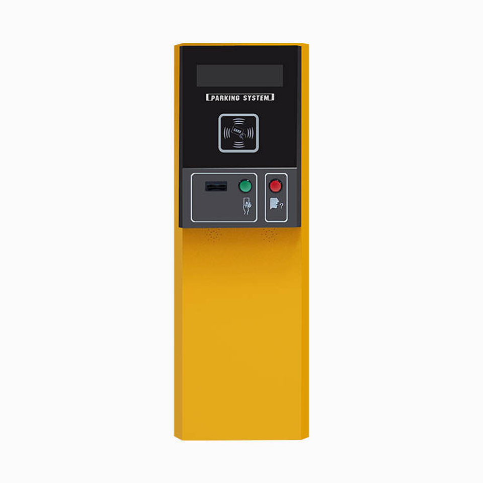 Entry and Exit RFID card reader parking kiosk ticket house for smart ...